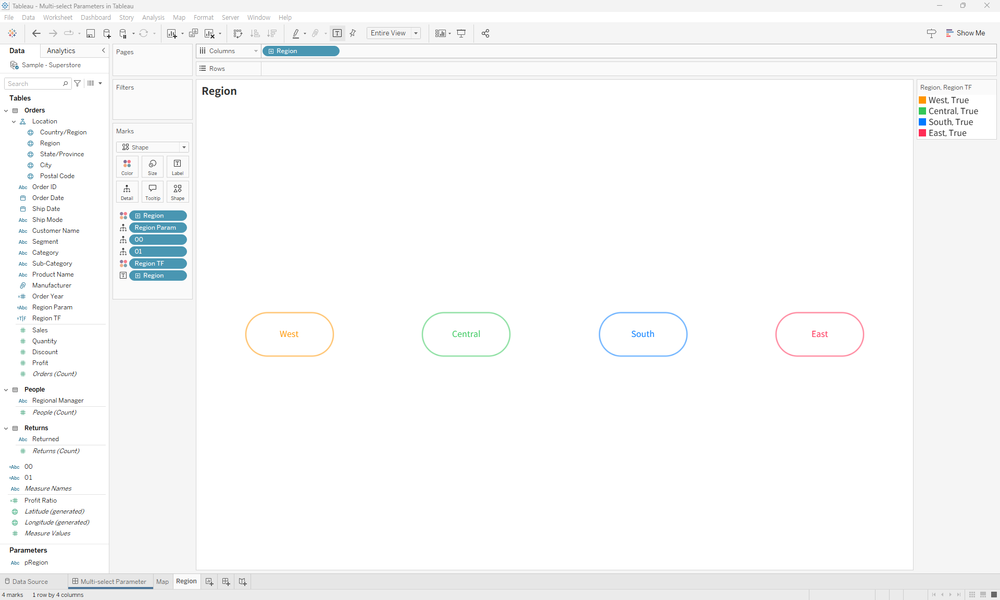 Multi-Select Parameters in Tableau