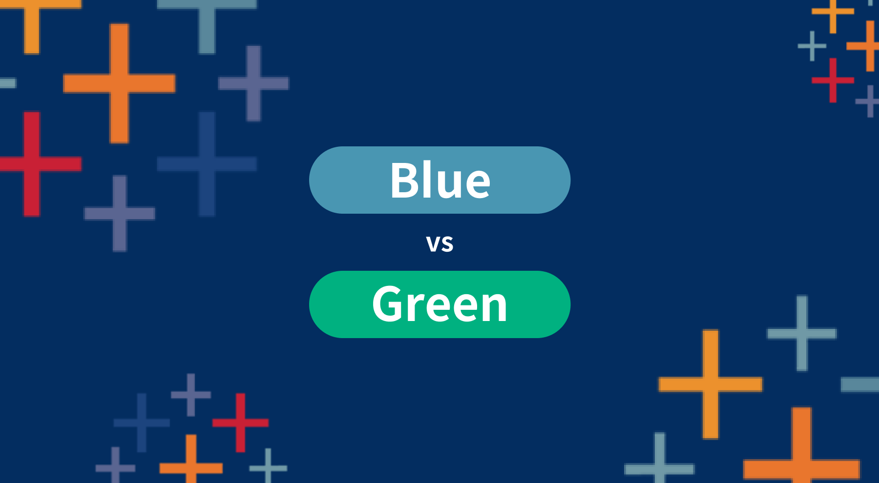 Difference Between Blue and Green Fields in Tableau